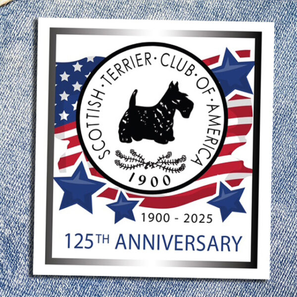 125th STCA Anniversary Pin – Scottish Terrier Club of America